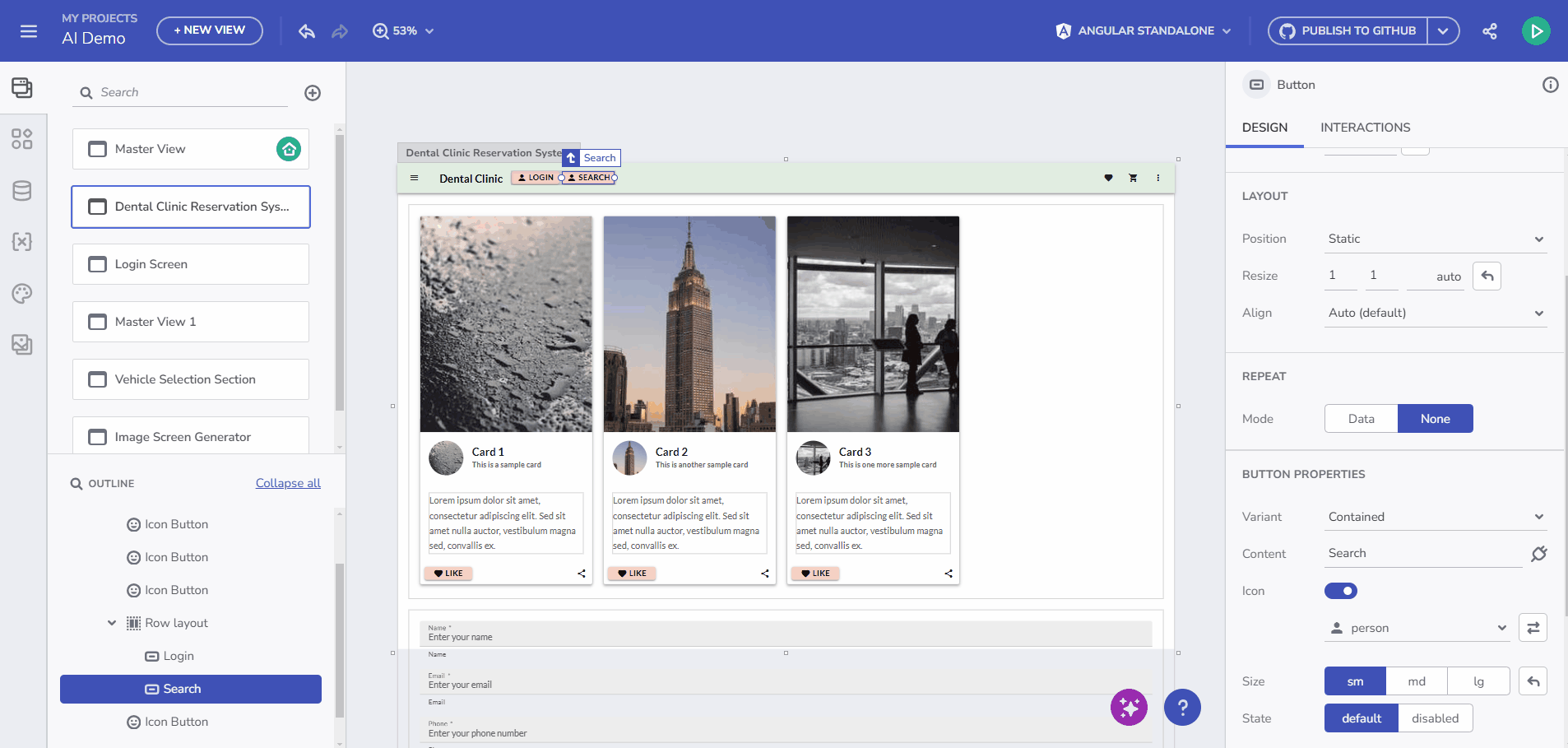 App Builder AI を使用した作業の開始
